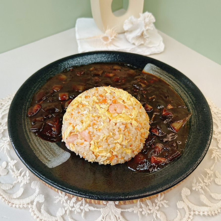 Cơm Chiên Tôm Sốt Tương Đen - 새우볶음밥